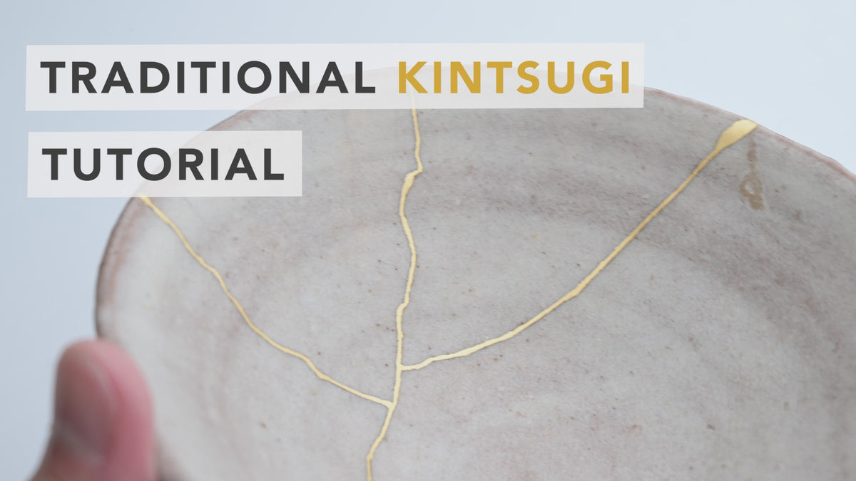 Traditional Kintsugi Repair Kit - Basic - Food Safe, Genuine Gold, Japanese urushi DIY, Chimahaga